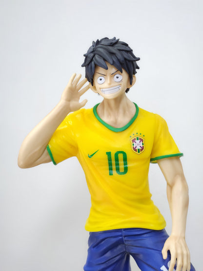 Figurine One Piece Luffy Football Bresil 34 cm – Le Particulier