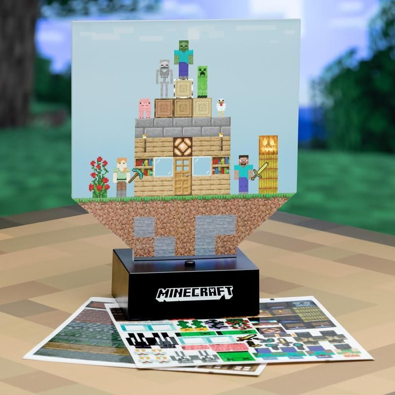 Lampe Minecraft: Build A Level Acrylic Light | Paladone – Le Particulier